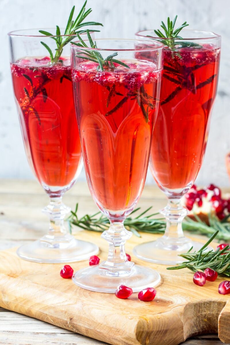 Easy Pomegranate Mimosa Recipe for Sports & Tailgate Parties
